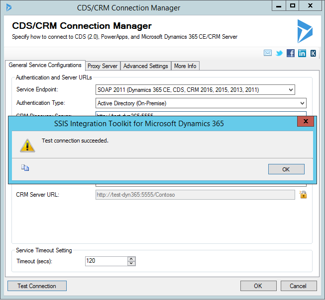 Parameterizing CDS/CRM Connection Manager